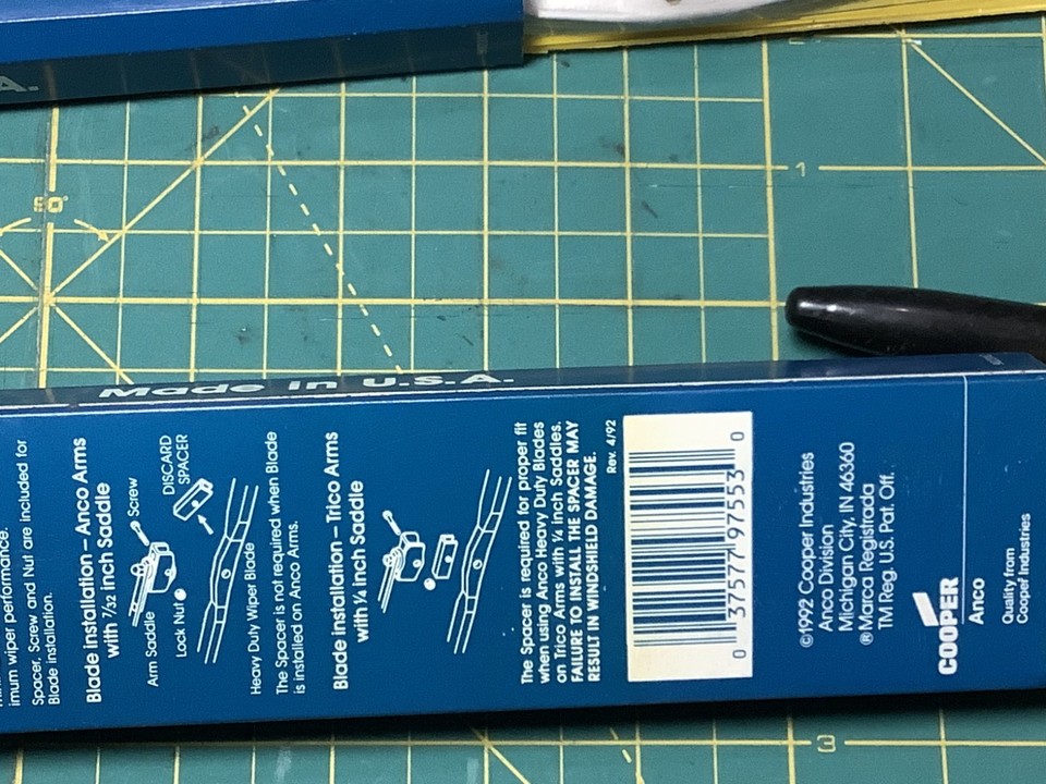 20" Heavy Duty Truck or Bus Wiper Blade Anco 52-20 MISSING PARTS | eBay