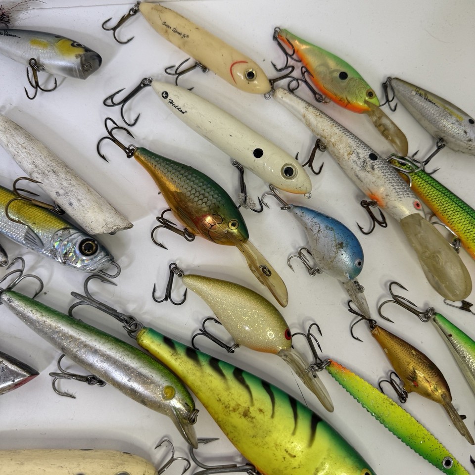 Lot of 50 Rapala Haddon Cordell Smithwick Fat Rap Crankbait Fishing ...