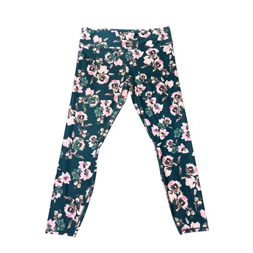 Fabletics Women’s 7/8 Length Leggings L Multicolor Floral Print ...