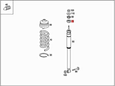 Genuine MERCEDES BBDC C219 S210 S211 W210 Rubber bumper 2103260468 | eBay