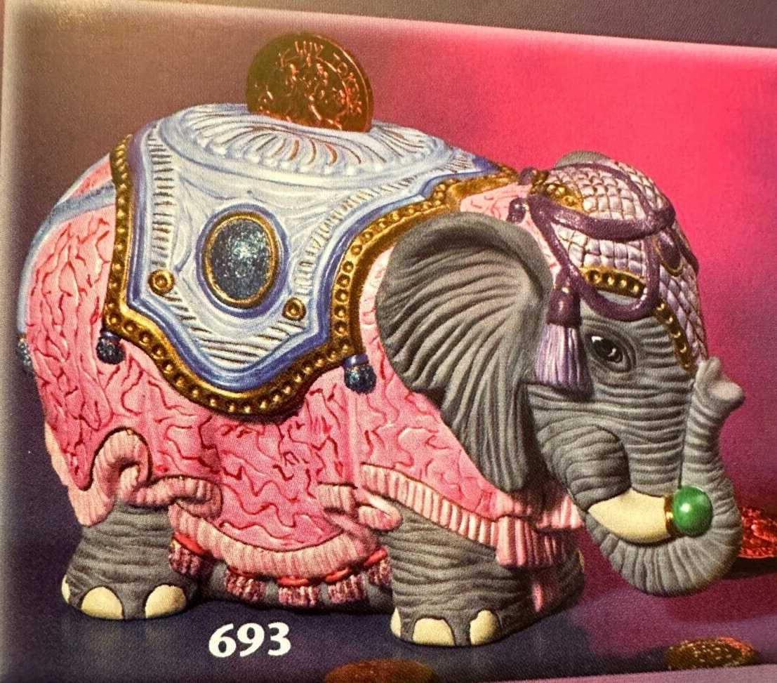 Elephant Ceramic Molds XWQ 2Pcs Animal Decoration Delicate