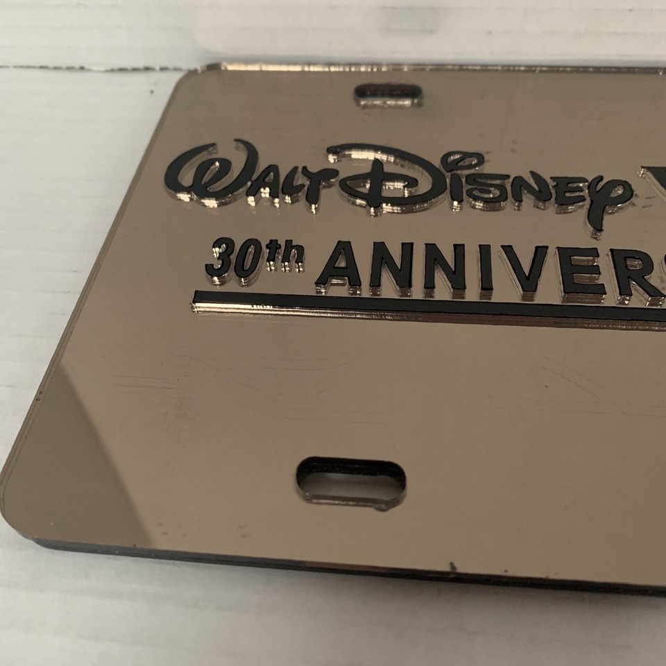 Walt Disney World 30th Anniversary License Plate Laser Artwork ...