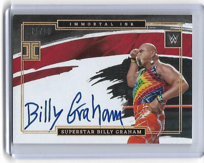 SUPERSTAR BILLY GRAHAM Panini Impeccable IMMORTAL INK 1 Gold AUTO ...