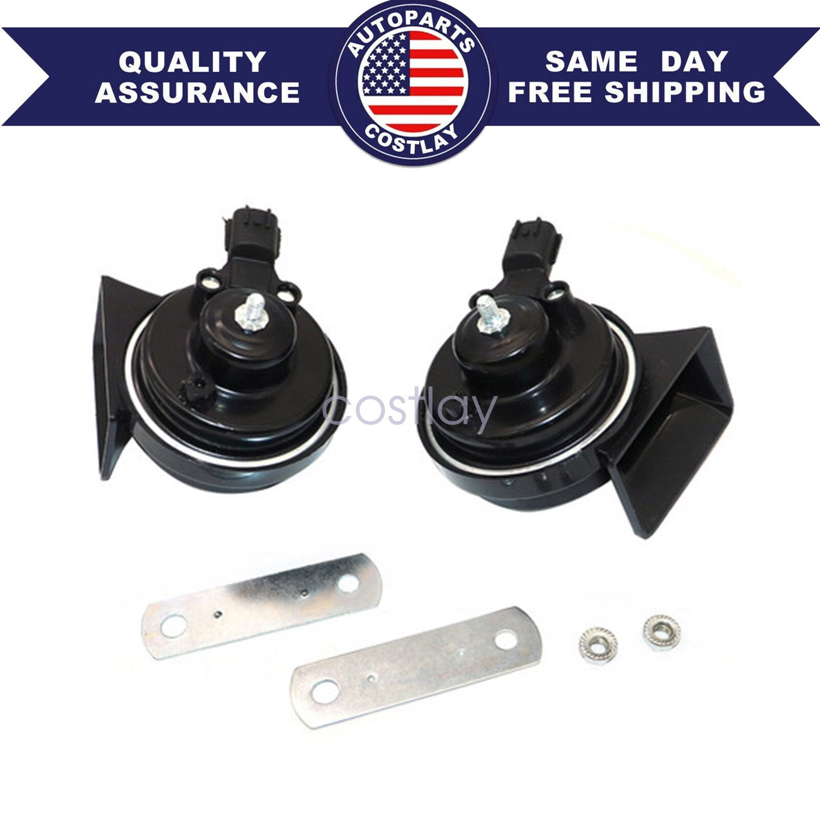 1 Set Car Horn Low High 96610-2D100 For Hyundai Accent Elantra Kia ...