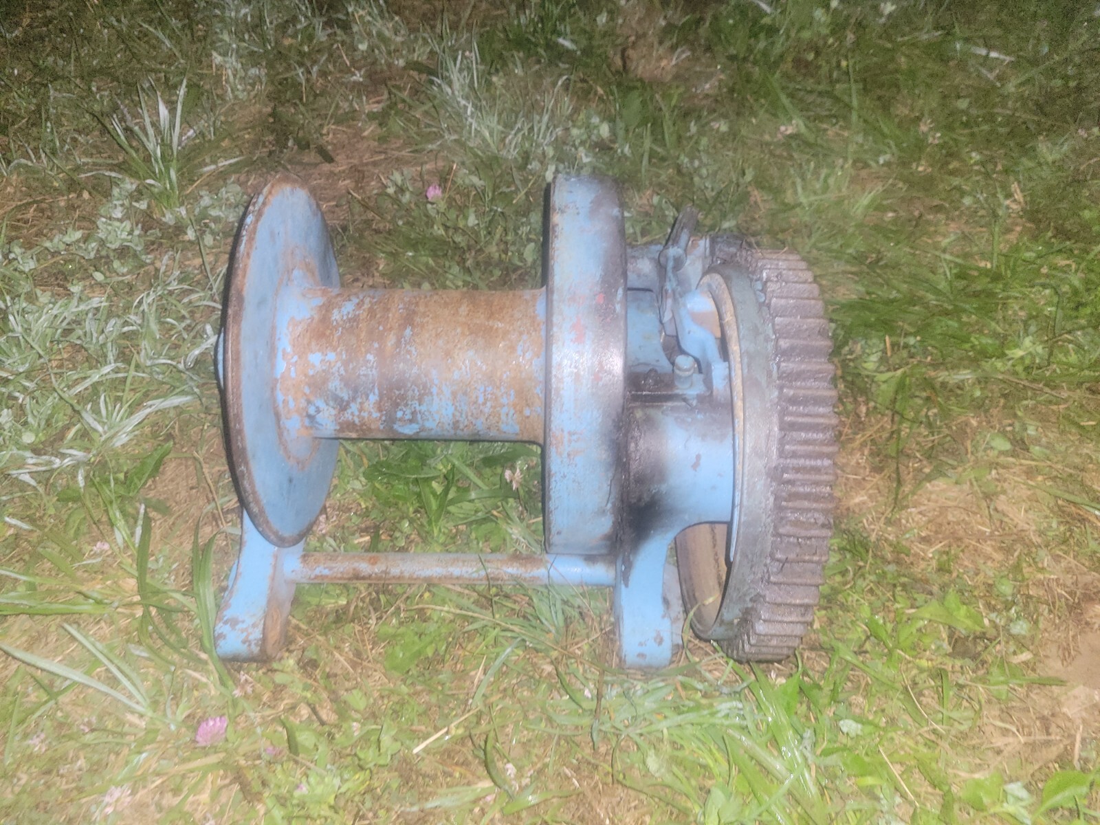Vintage BB Bros. 5 Ton Hand Crank Cable Winch, All Steel, w/3/8" cable ...