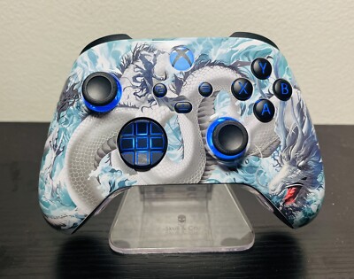 Microsoft Wireless Controller for Xbox Custom Modded With LEDs “Dragon ...