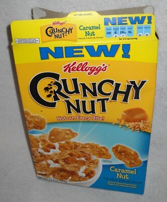 #10394 Kellogg's 2011 Crunchy Nut Cereal BOX ONLY | eBay