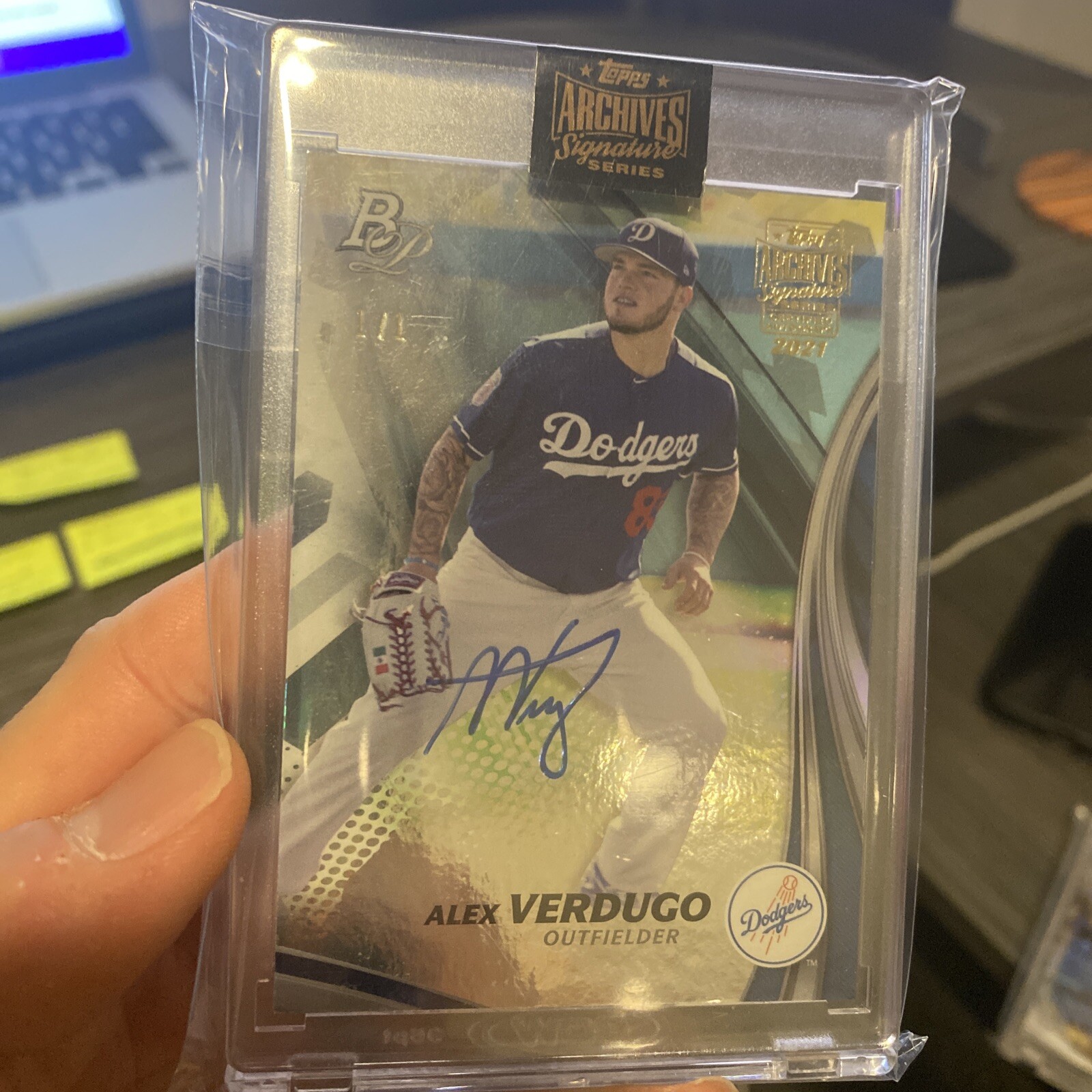 2021 Topps Archives Signature Series Alex Verdugo Auto 1/1 Dodgers Red ...