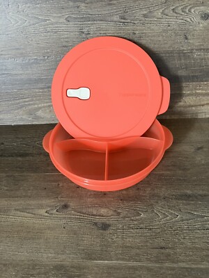Tupperware CrystalWave Divided Dish | eBay