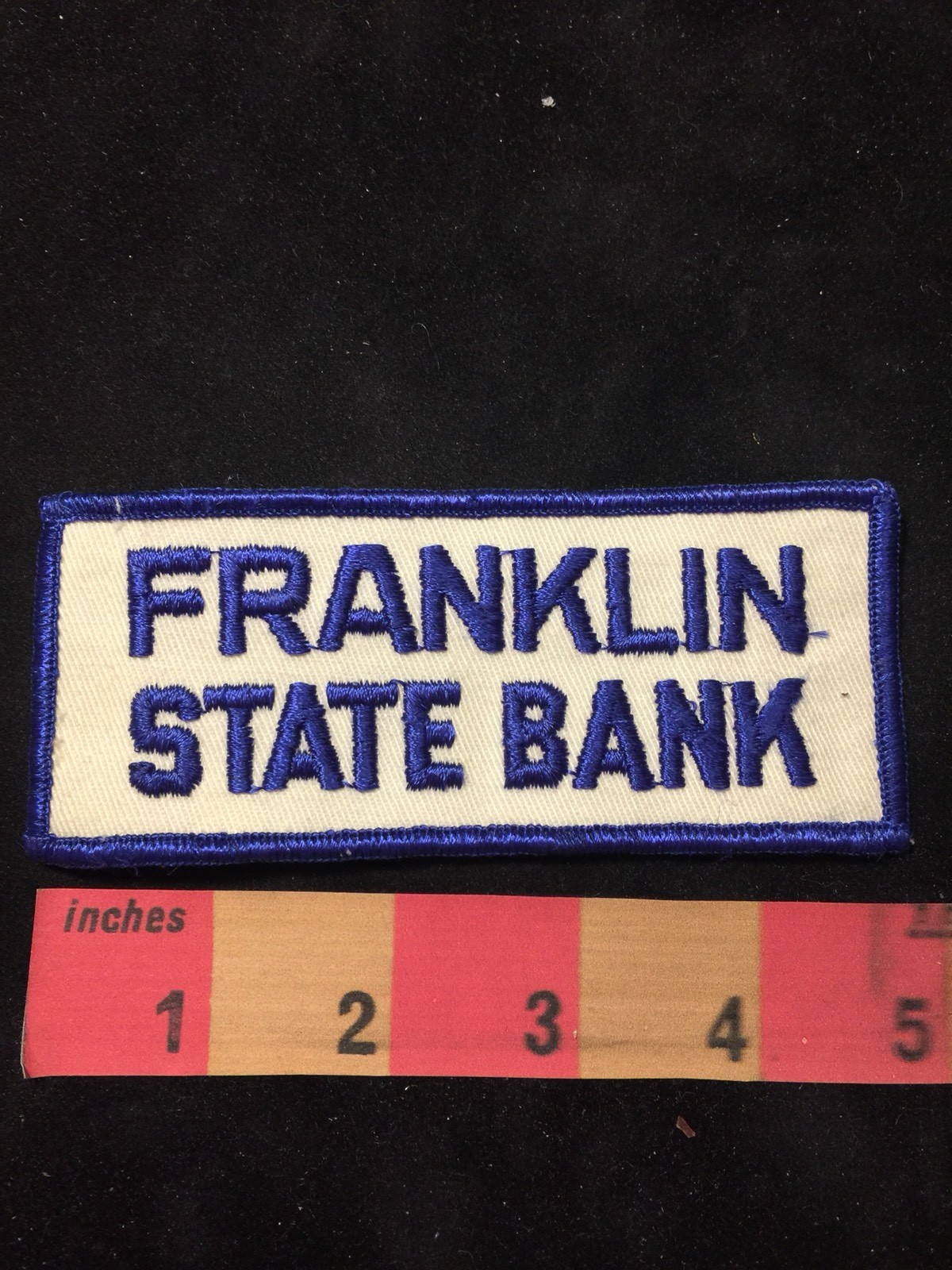 Vtg Banking / Finance FRANKLIN STATE BANK Advertising Patch 88NI | eBay