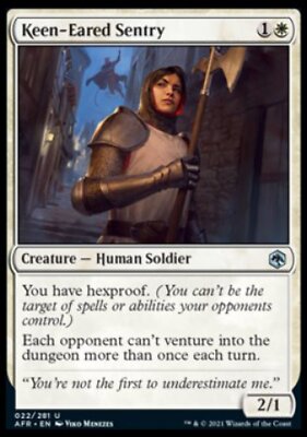Magic MTG Keen-Eared Sentry [Dungeons & Dragons: Adventures in the ...