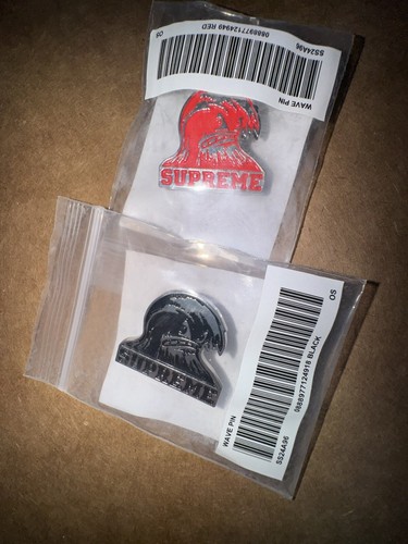 Supreme Wave Pins, Set of 2, Black/Red DSWT brand new Free shipping ...