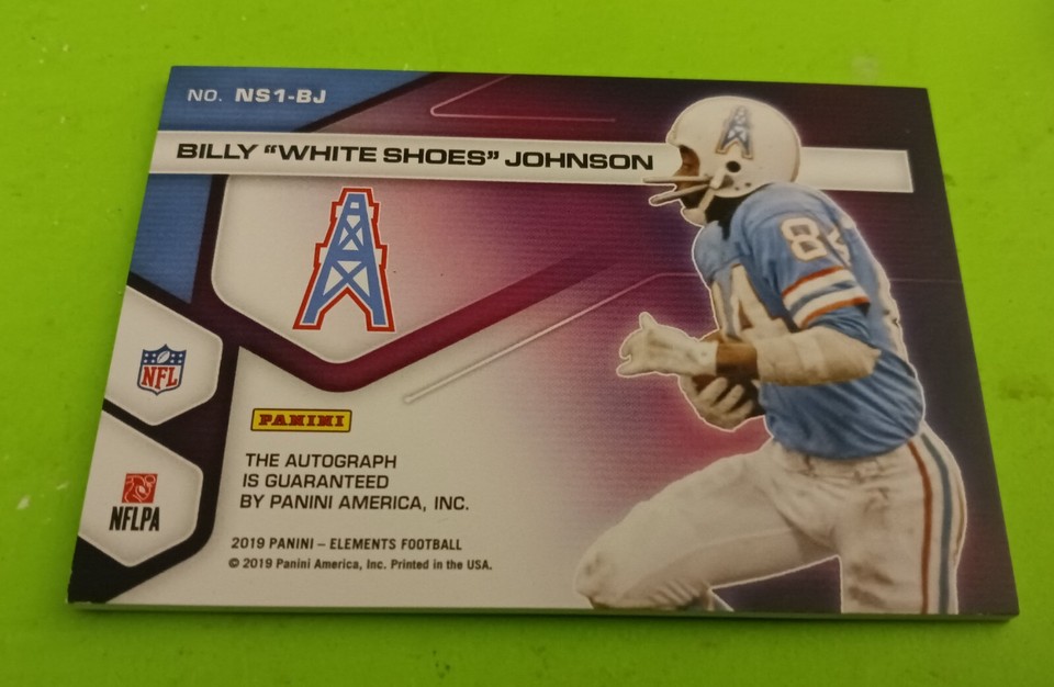 2019 Billy ‘White Shoes’ Johnson Panini Neon Signs AUTO Card #NS1-BJ ...