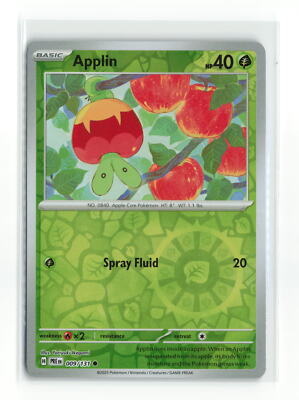 APPLIN 009/131 PRISMATIC EVOLUTIONS REVERSE HOLO POKEMON TCG NM-LP | eBay