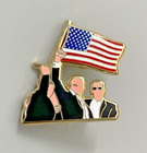 Donald Trump Fight! Fight! Fight! Lapel Pin MAGA Hat Pin Assassination ...