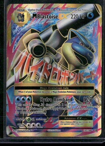 Pokemon M Blastoise EX 102/108 Full Art Mega XY Evolutions Rare | eBay