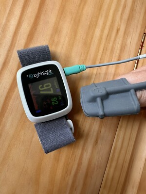 Oxyknight Watch Overnight Sleep Heart Rate Monitor O2 Saturation Sensor ...