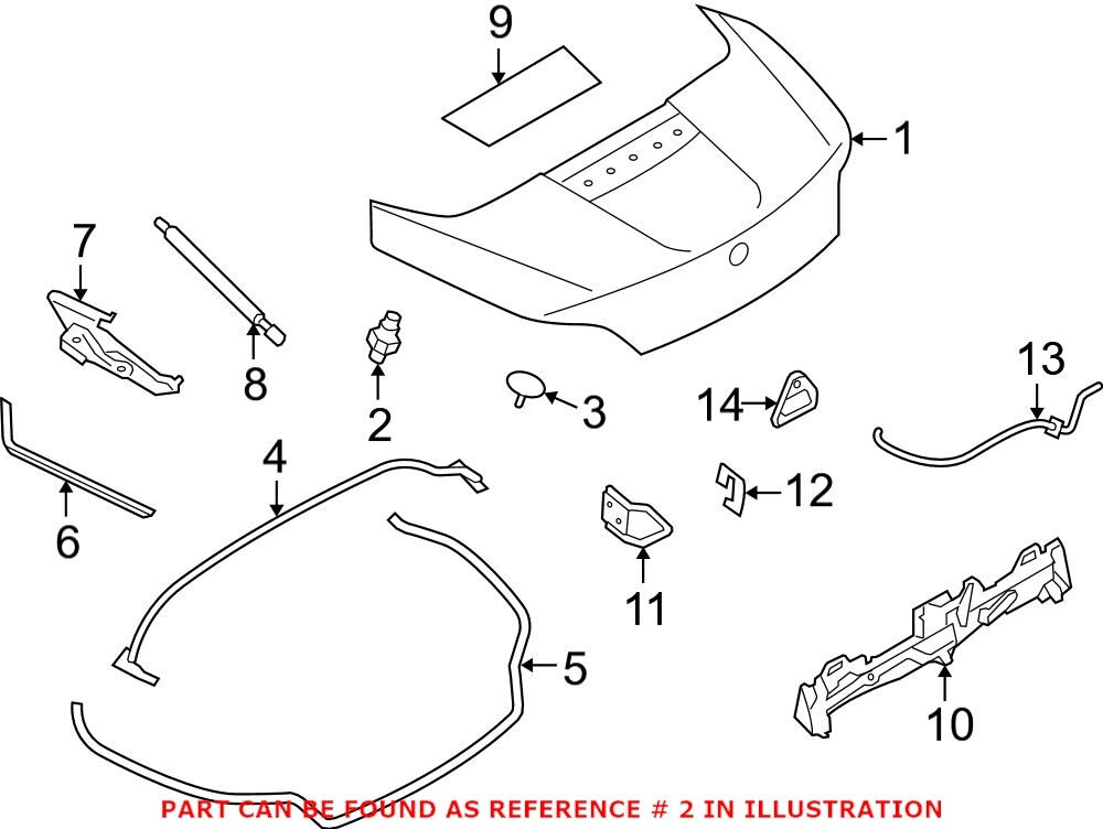 Genuine OEM Deck Lid Stop Buffer For BMW 51247179237 | eBay