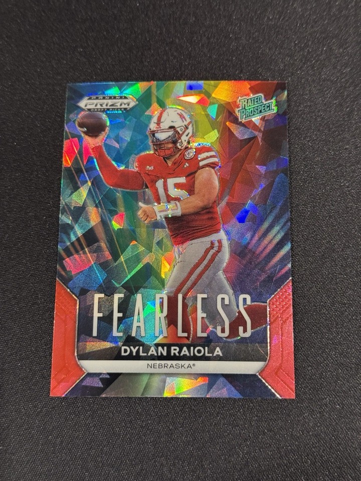 2024 Prizm Draft Picks Dylan Raiola Fearless Red Cracked Ice Rated ...