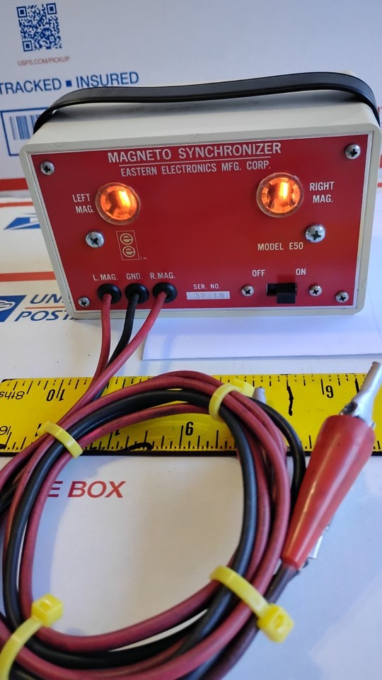 MAGNETO TIMING LIGHT SYNCHRONIZER WITH NEON EASTERN E-50 TESTED GOOD ...