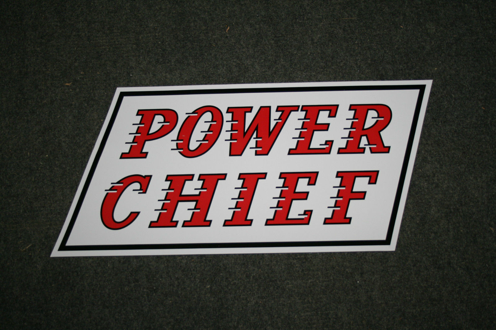 Caltex /Texaco "Power Chief" self-adhesive vinyl sticker for petrol ...