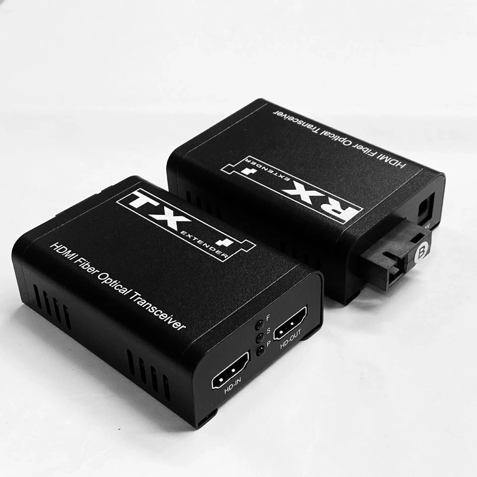 20km HDMI Fiber Extender Over SC Fiber Optical Cable 3km HDMI Fiber ...