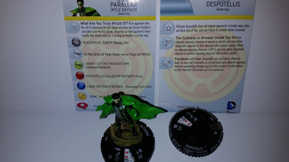 DC Heroclix War of Light #055 Parallax and #099 Despotellis | eBay