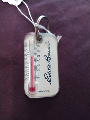 Vintage Eddie Bauer Thermometer key ring Sun Co. Inc Patented | eBay