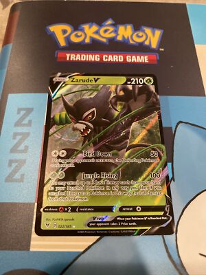 Zarude V 022/185 Vivid Voltage Holo Rare Pokemon Card Near Mint Pack ...