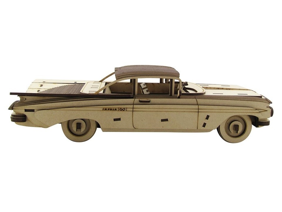 3D Wooden Impala 1959 Vintage Car Puzzle, 219 Pieces Puzzle Kit, New | eBay