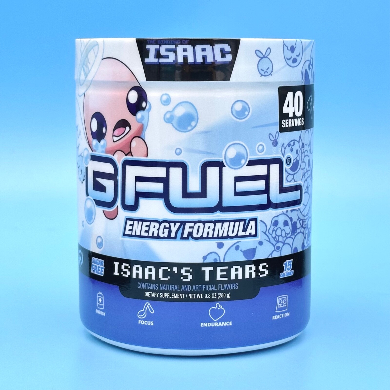 G Fuel The Binding of Isaac Isaac's Tears Tub Endurance Energy Formula ...