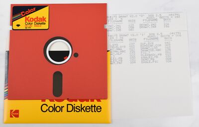 Vintage Kodak Computer Floppy Disk-Rare, Atari, Untested, As-Is (DOS 2. ...