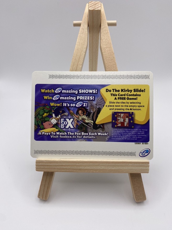 Do The Kirby Slide Fox Box Nintendo e-Reader Card Promo Card GBA Gameboy Pokemon | eBay