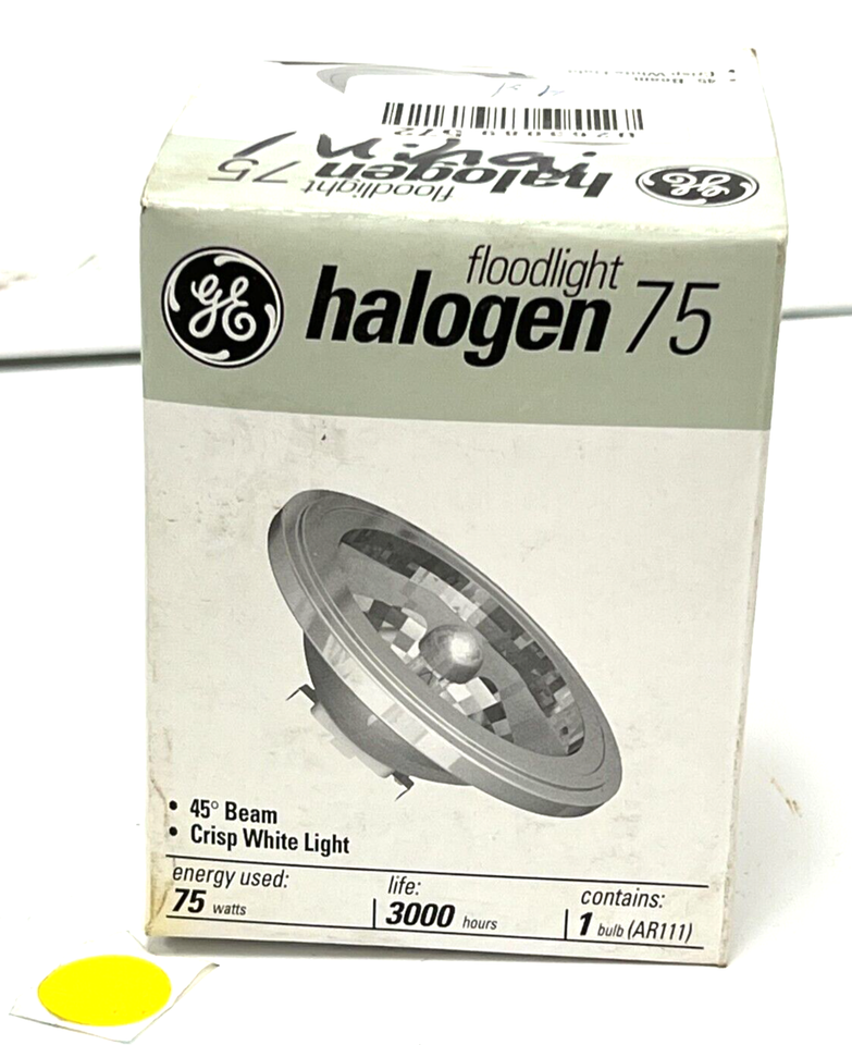 GENERAL ELECTRIC HALOGEN BULB AR111 36 PAR 75 WATTS 3000HR LIFE COLOR ...