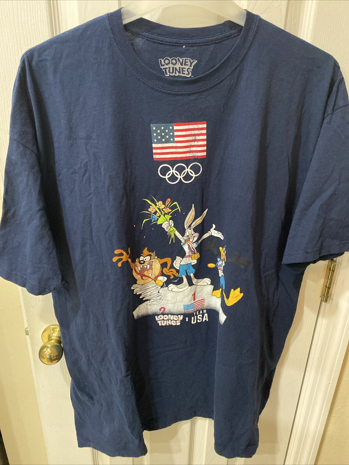 WB LOONEY TUNES TEAM USA OLYMPICS T-Shirt SIZE XXL Ta… - Gem