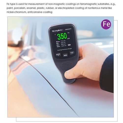 Nicetymeter CM8806FN Coating Thickness Gauge Fe/NFe Car Body Paint ...
