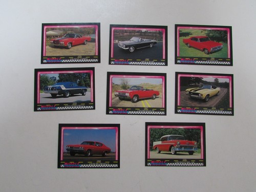 Lot 8 Chevrolet Muscle Car Trading cards nr mint Chevelle Nova El ...