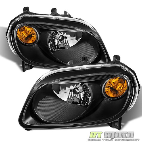 Black 2006-2011 Chevy HHR Replacement Headlights Headlamps 06-11 Set ...