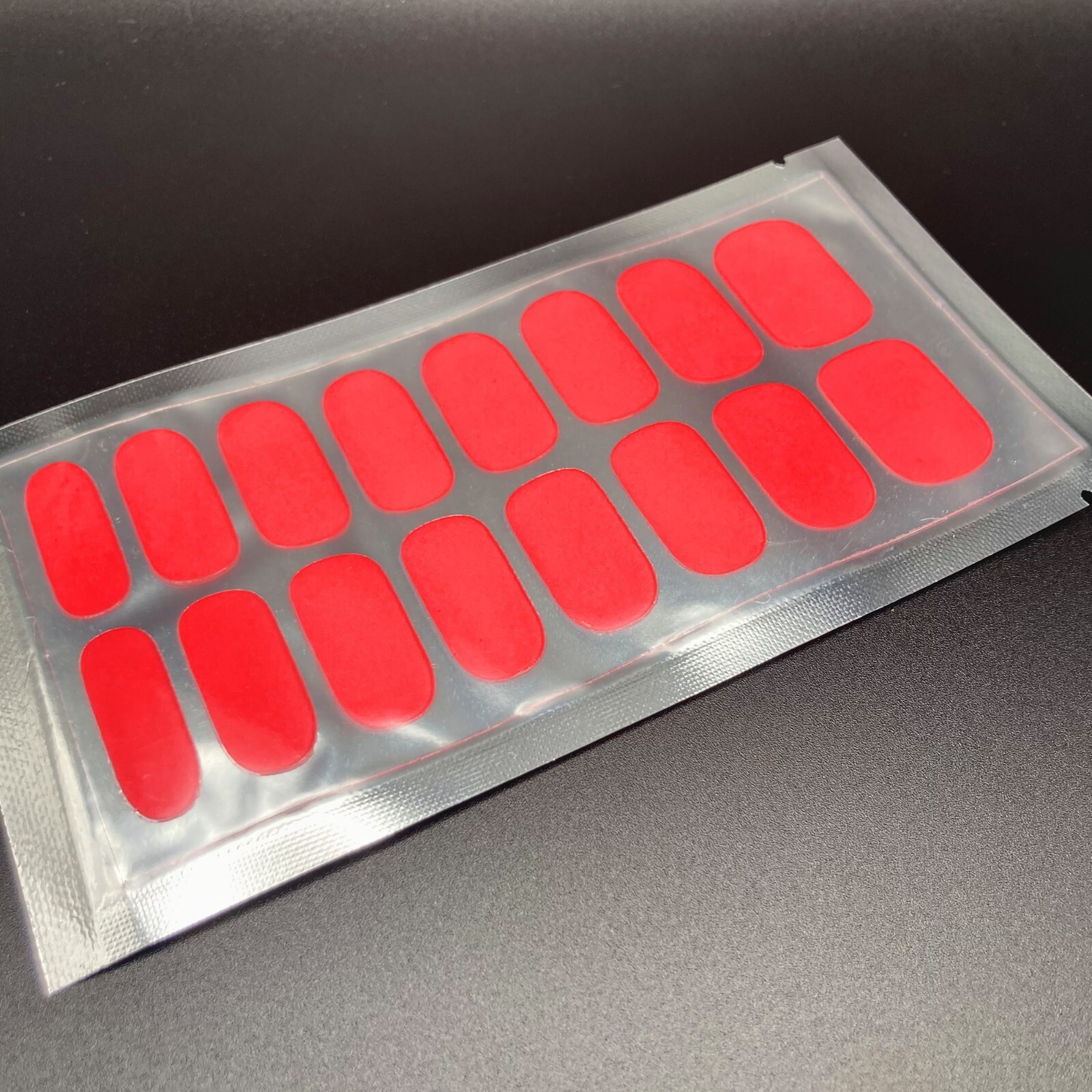 Solid Bright Neon Orange Nail Stickers, Full Coverage Nail Strips, Home ...
