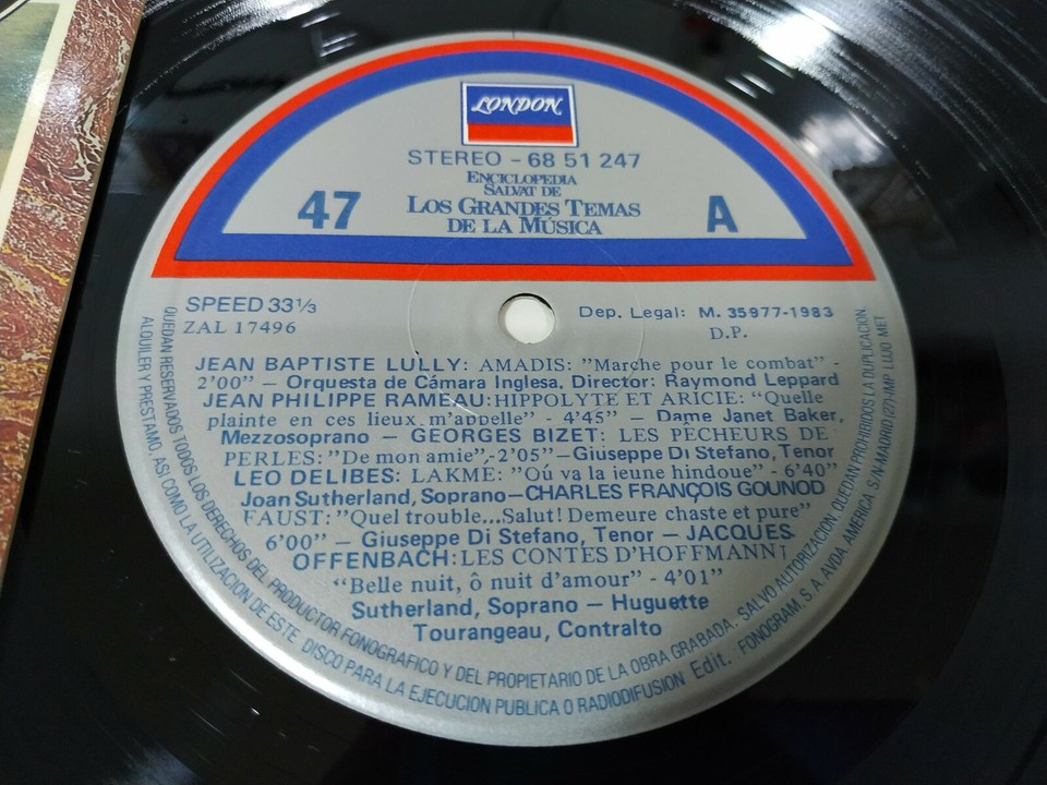 Lully Rameau Bizet Offenbach French Opera - LP 12" Vinyl - VG/VG | eBay