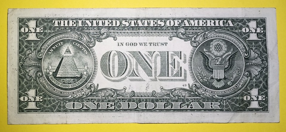 Low Fancy Serial Number 5 of a Kind Trinary Star Note $1 Bill 2017A ...