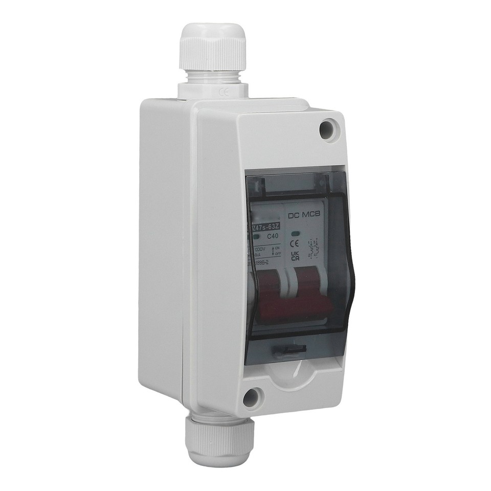 DC Circuit Breaker 2P 40A IP65 Waterproof Solar PV Isolator Switch ...