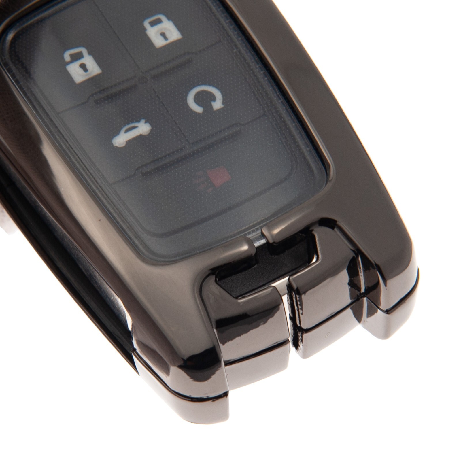 Zinc Alloy Metal Black Car Flip Key Case Cover For Cruze Camaro Trax ...