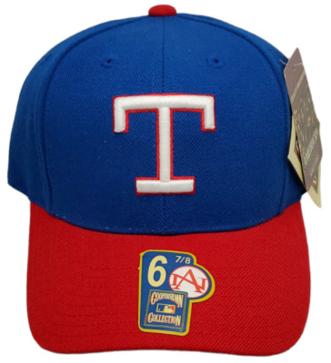 Vintage Texas Rangers 1975 Logo Fitted Hat Cooperstown Collection | eBay