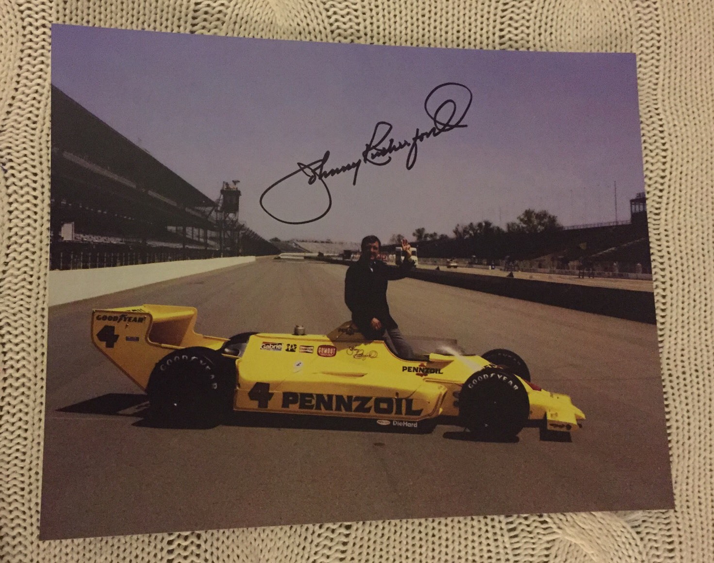 Johnny Rutherford Signed Indy 500 Indianapolis 8 X 10 Photo Auto 1980 ...
