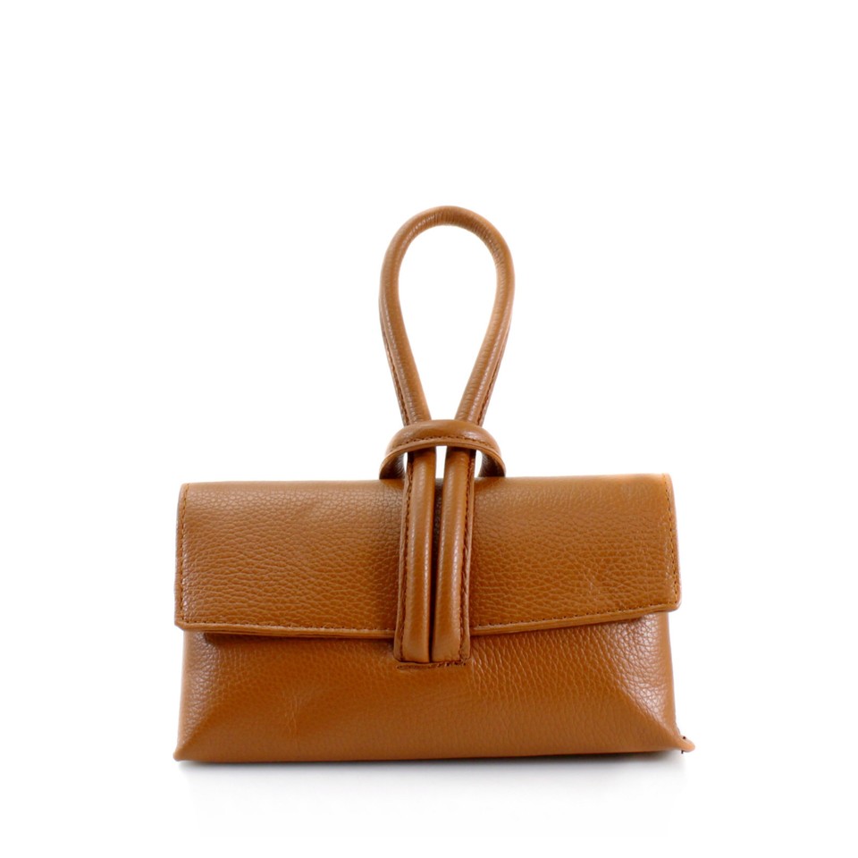 Leather Clutch Handbag Women Loop Lock Flap Crossbody Strap Shoulder ...