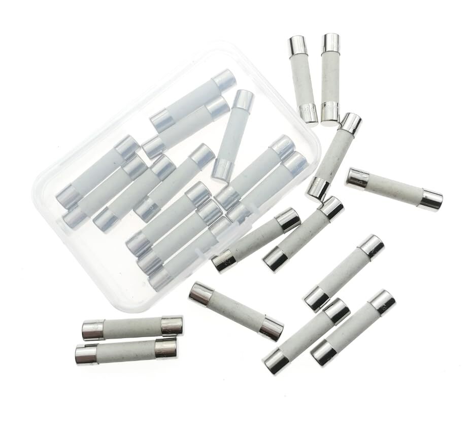 20-Pack T16A250V Ceramic Fuses 16A 6x30mm | eBay