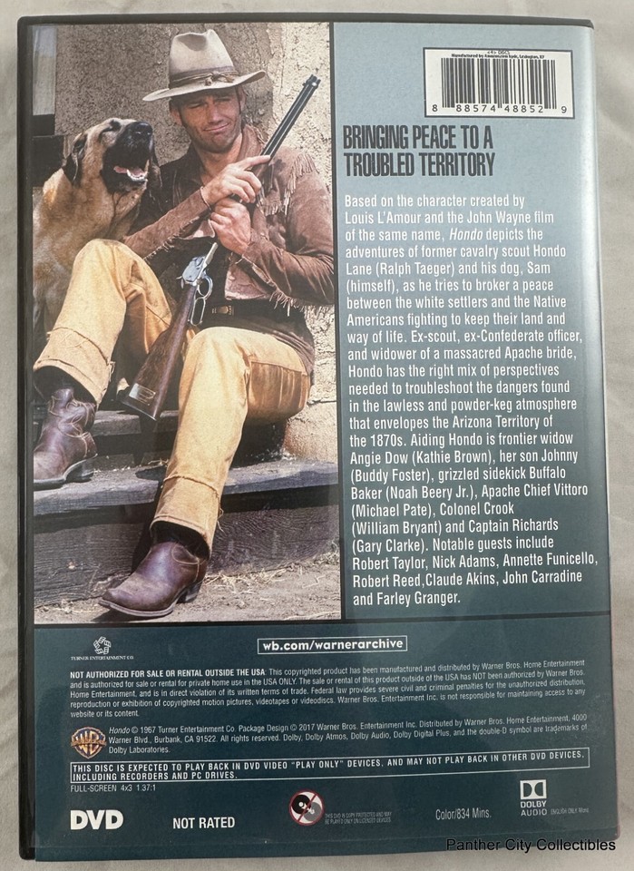 4 Disc DVD Set Hondo The Complete Series 1967 Western Epic Excellent ...