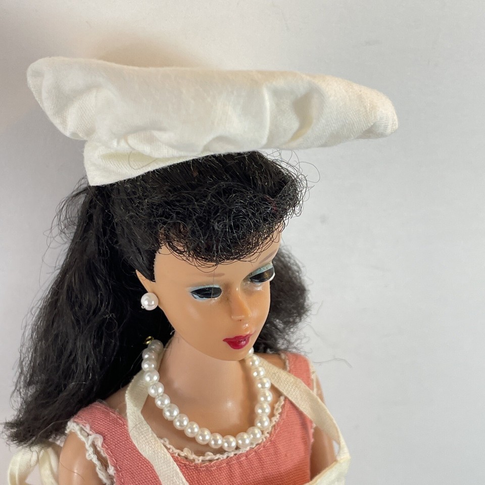 Vintage #5 Japan Ponytail Barbie Q #962 BBQ dress with Apron Chef's Hat ...