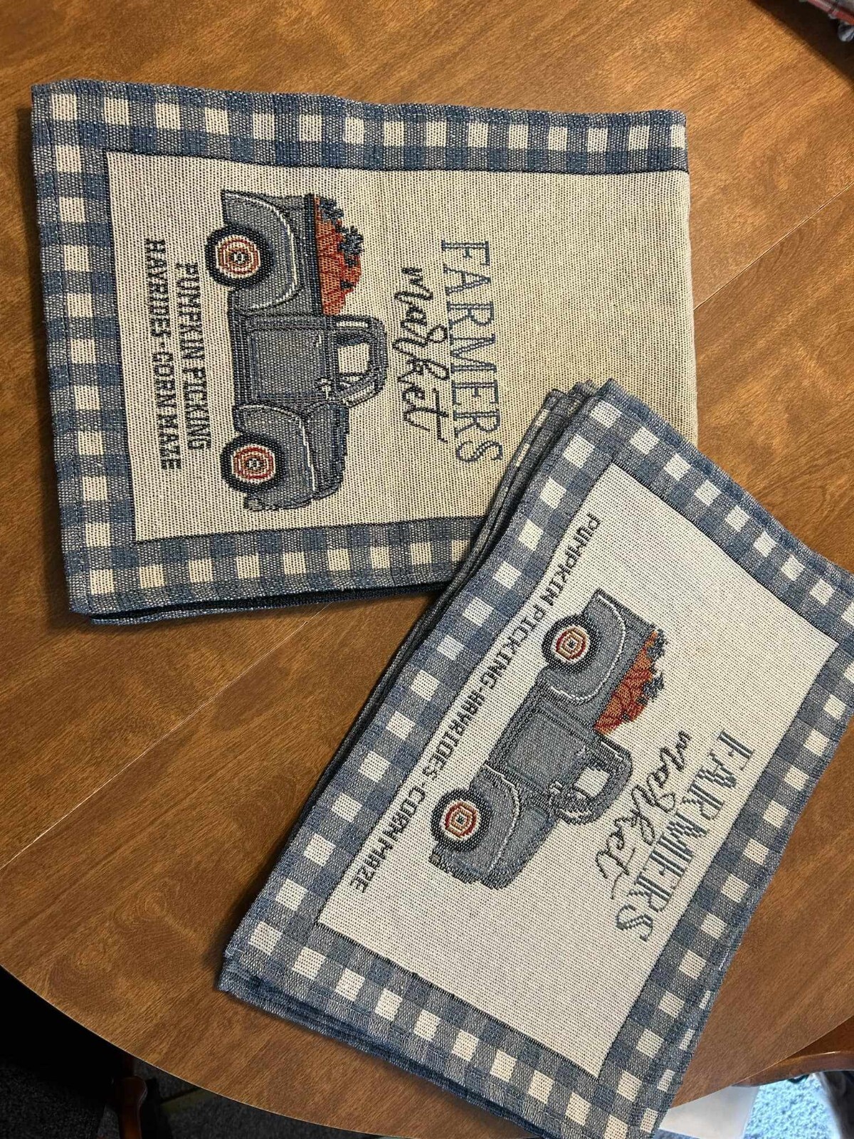 Farmer's Market Table Runner w/6 Placemats Runner 12inx68in Placemats ...